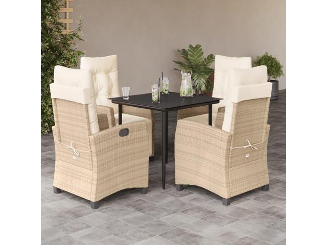 Click here for vidaXL Patio Dining Set with Cushions Garden Furni... prices