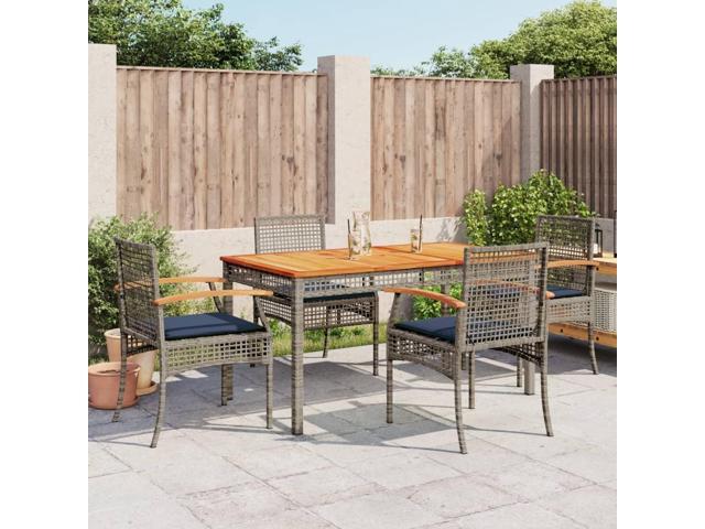 Click here for vidaXL Patio Dining Set with Cushions Outdoor Furn... prices