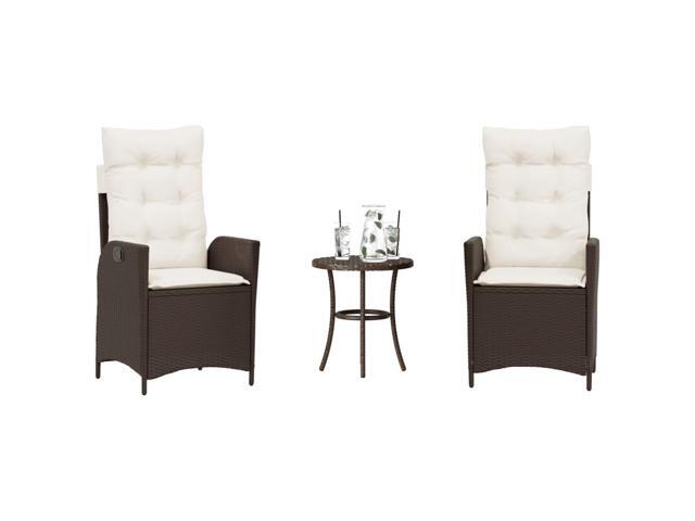 Click here for vidaXL Bistro Set with Cushions Outdoor Furniture... prices