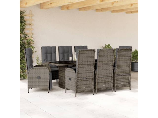 Click here for vidaXL Patio Dining Set with Cushions Garden Furni... prices