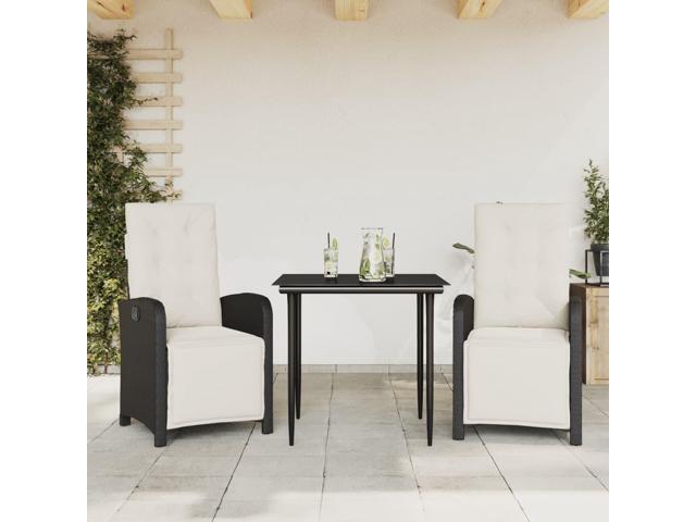 Click here for vidaXL Bistro Set with Cushions Outdoor Furniture... prices