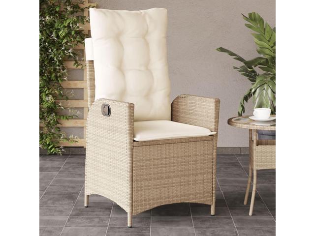 Click here for vidaXL Reclining Patio Chair with Cushions Outdoor... prices