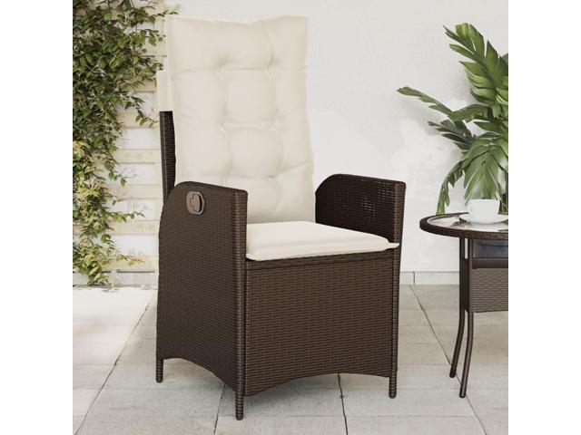 Click here for vidaXL Reclining Patio Chair with Cushions Outdoor... prices