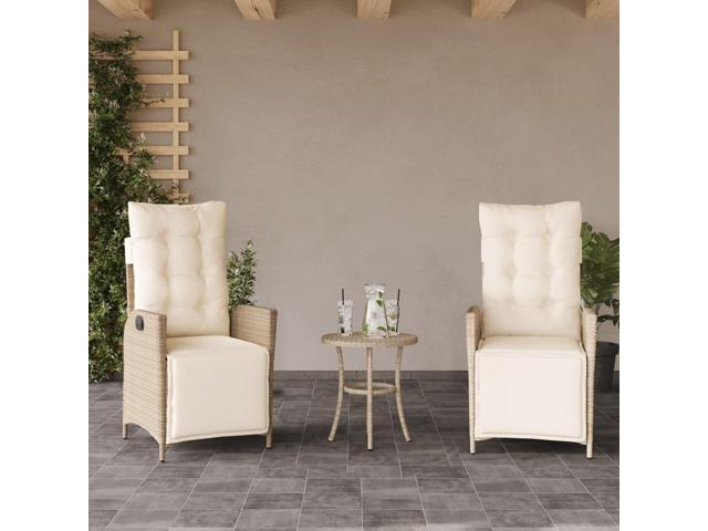 Click here for vidaXL Reclining Patio Chairs with Footrest Furnit... prices