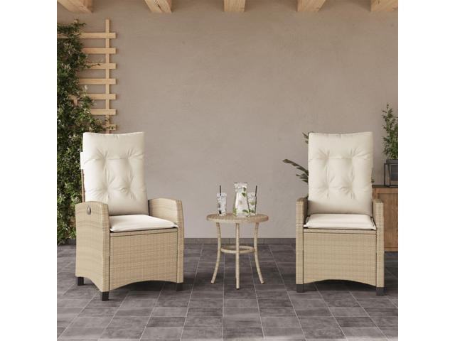 Click here for vidaXL Reclining Patio Chairs with Cushions Furnit... prices