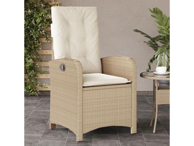 Click here for vidaXL Reclining Patio Chair with Cushions Outdoor... prices