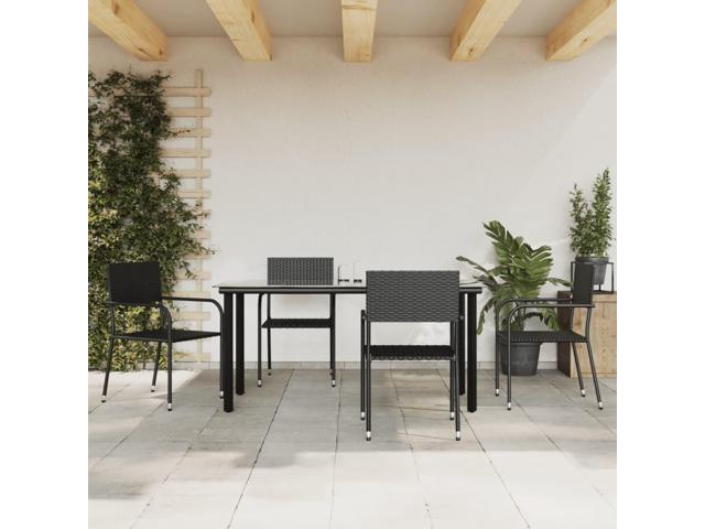 Click here for vidaXL Patio Dining Set Table and Chairs 5 Piece B... prices