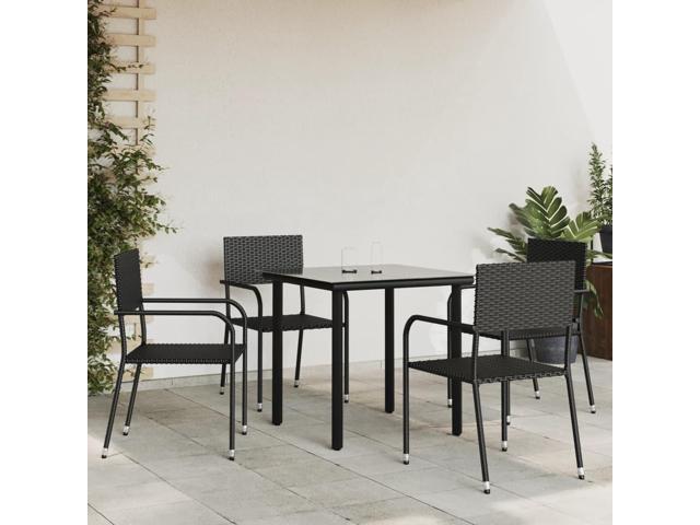 Click here for vidaXL Patio Dining Set Table and Chairs 5 Piece B... prices