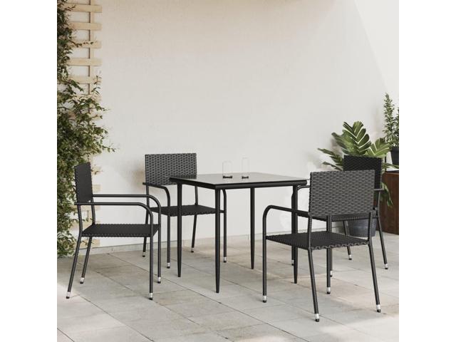 Click here for vidaXL Patio Dining Set Table and Chairs 5 Piece B... prices