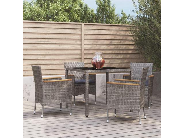 Click here for vidaXL Patio Dining Set with Cushions Outdoor Furn... prices