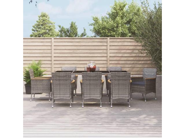 Click here for vidaXL Patio Dining Set with Cushions Outdoor Furn... prices