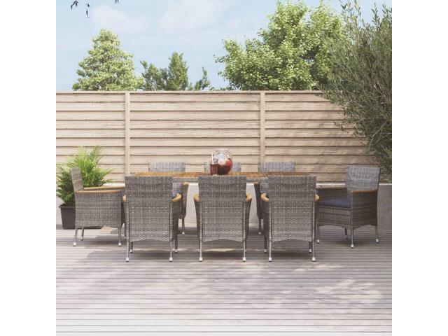 Click here for vidaXL Patio Dining Set with Cushions Outdoor Furn... prices