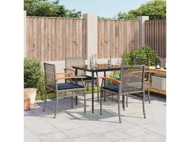 Click here for vidaXL Patio Dining Set with Cushions Outdoor Furn... prices