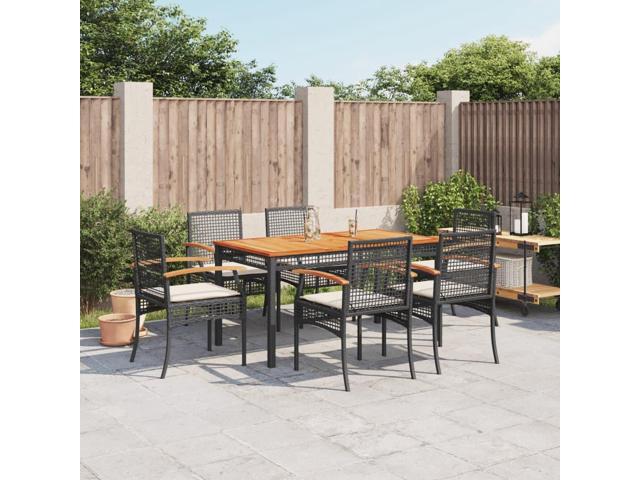 Click here for vidaXL Patio Dining Set with Cushions Furniture 7... prices