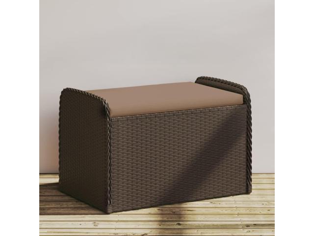 Click here for vidaXL Storage Bench with Cushion Outdoor Garden F... prices