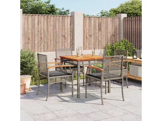 Click here for vidaXL Patio Dining Set with Cushions Outdoor Furn... prices