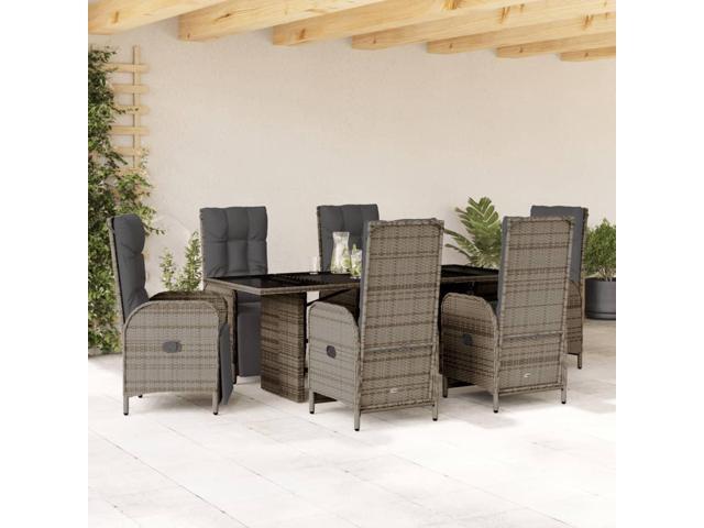 Click here for vidaXL Patio Dining Set with Cushions Garden Furni... prices