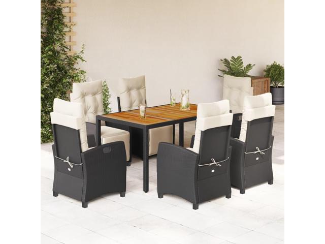 Click here for vidaXL Patio Dining Set with Cushions Garden Furni... prices