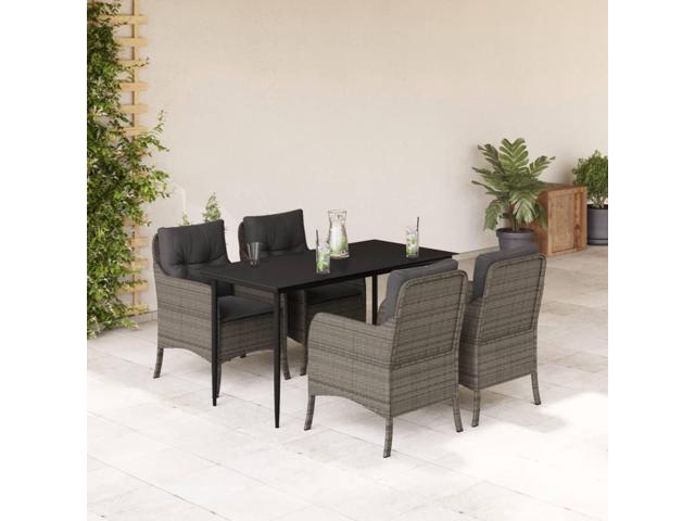 Click here for vidaXL Patio Dining Set with Cushions Garden Furni... prices