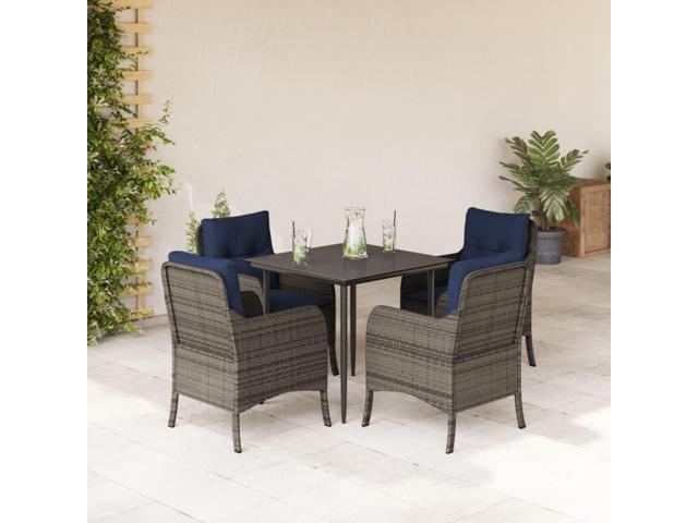 Click here for vidaXL Patio Dining Set with Cushions Outdoor Furn... prices