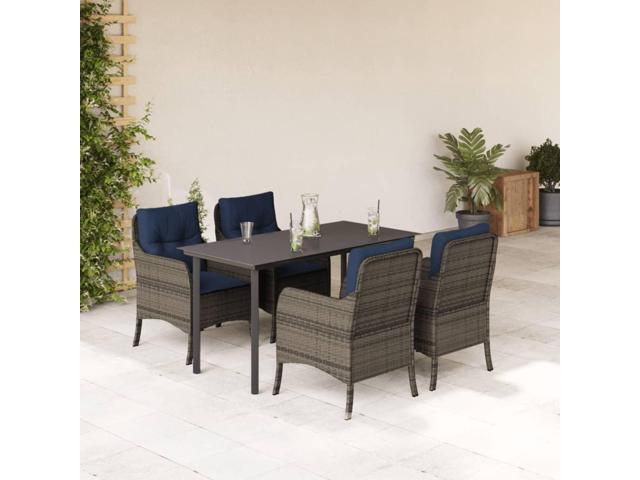 Click here for vidaXL Patio Dining Set with Cushions Outdoor Furn... prices