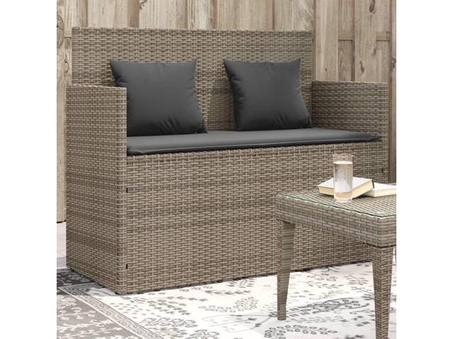Click here for vidaXL Patio Bench with Cushions Outdoor Loveseat... prices