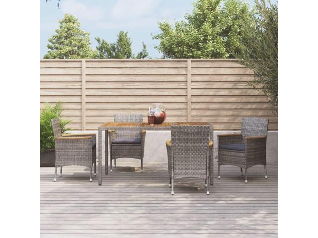 Click here for vidaXL Patio Dining Set with Cushions Outdoor Furn... prices