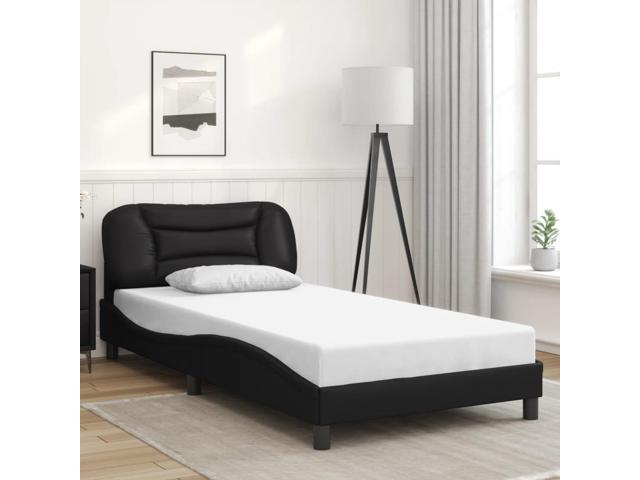 Click here for vidaXL Bed Frame with Headboard Furniture Black 39... prices
