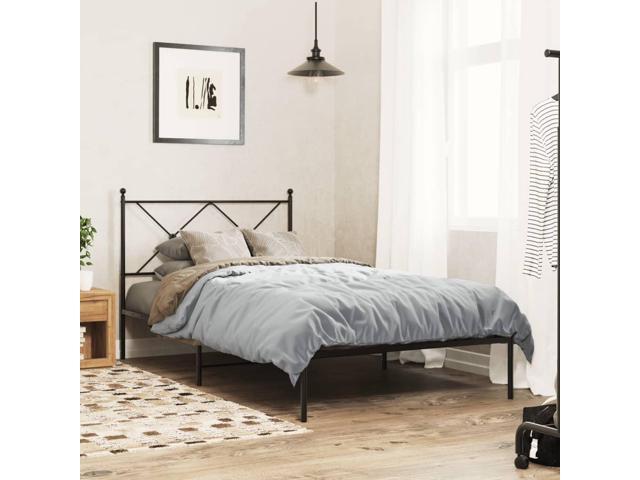 Click here for vidaXL Metal Bed Frame with Headboard Bedroom Furn... prices