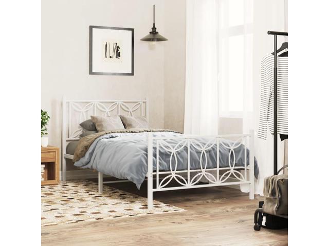 Click here for vidaXL Metal Bed Frame with Headboard and Footboar... prices