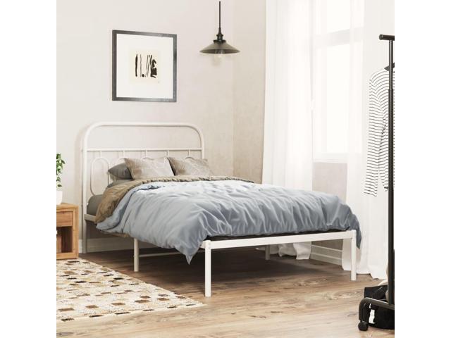 Click here for vidaXL Metal Bed Frame with Headboard Bedroom Furn... prices