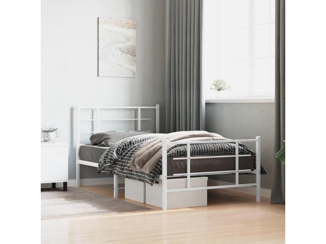 Click here for vidaXL Metal Bed Frame with Headboard and Footboar... prices
