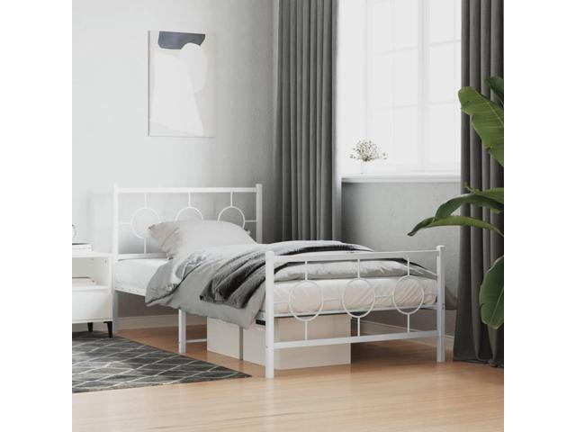 Click here for vidaXL Metal Bed Frame with Headboard and Footboar... prices