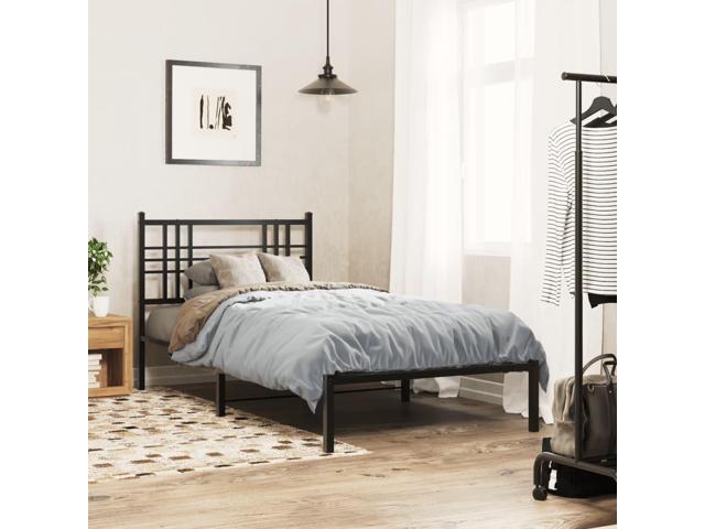 Click here for vidaXL Metal Bed Frame with Headboard Bedroom Furn... prices
