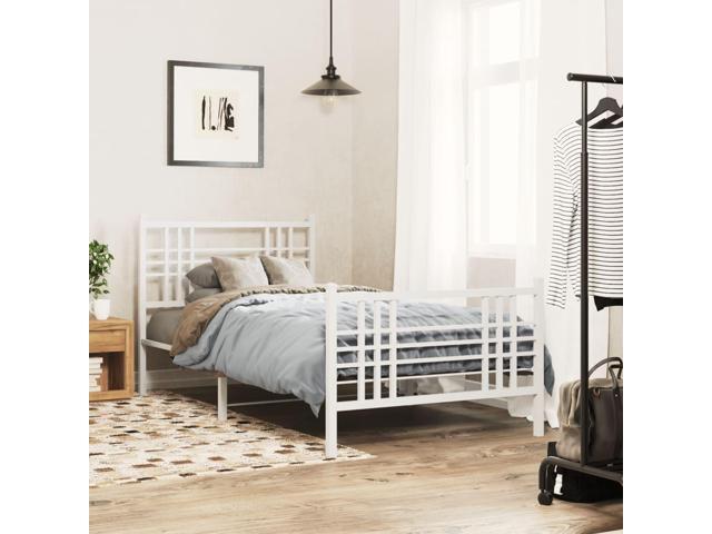 Click here for vidaXL Metal Bed Frame with Headboard and Footboar... prices