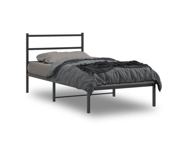 Click here for vidaXL Metal Bed Frame with Headboard Bedroom Furn... prices