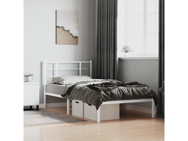 Click here for vidaXL Metal Bed Frame with Headboard Bedroom Furn... prices