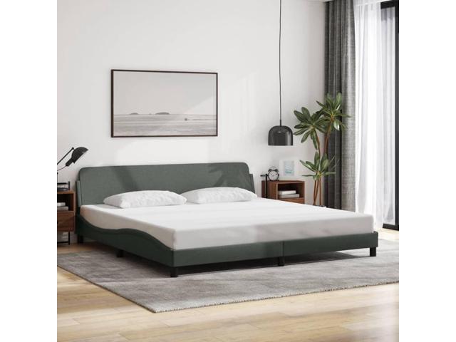 Click here for vidaXL Bed Frame with Headboard Base Furniture Dar... prices