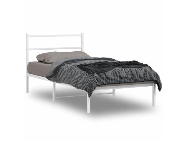 Click here for vidaXL Metal Bed Frame with Headboard Bedroom Furn... prices