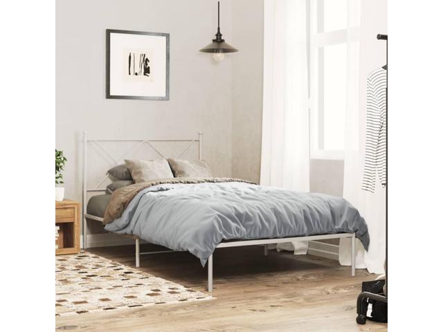 Click here for vidaXL Metal Bed Frame with Headboard Bedroom Furn... prices