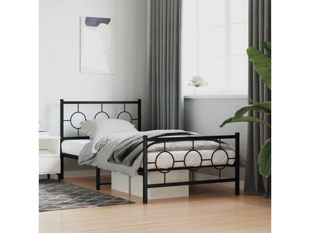 Click here for vidaXL Metal Bed Frame with Headboard and Footboar... prices