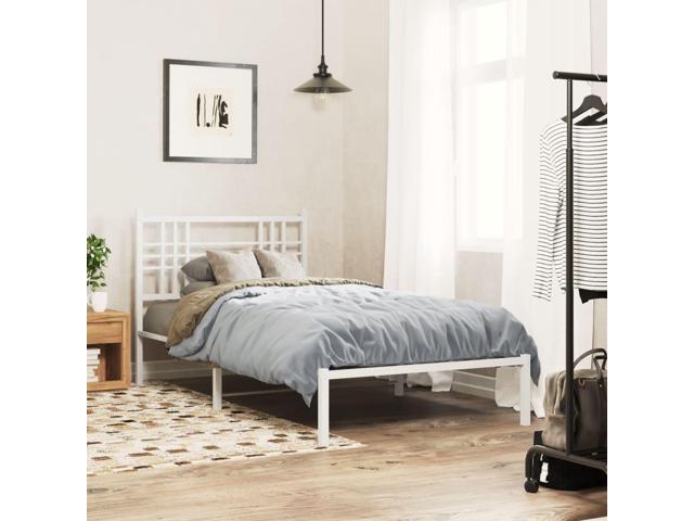 Click here for vidaXL Metal Bed Frame with Headboard Bedroom Furn... prices