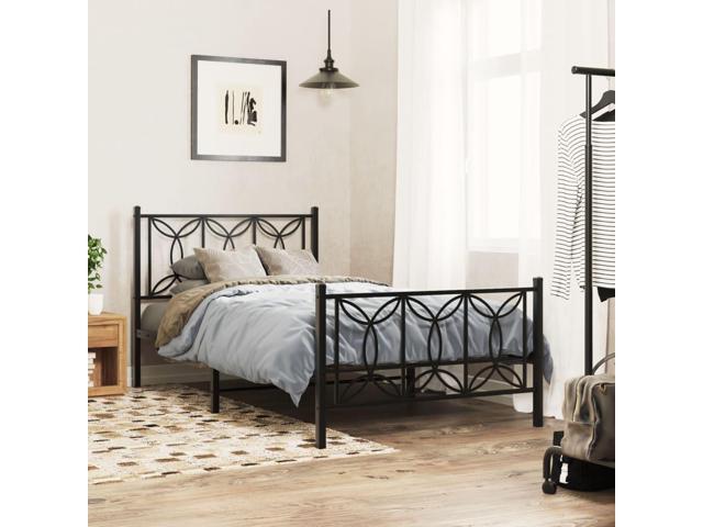 Click here for vidaXL Metal Bed Frame with Headboard and Footboar... prices