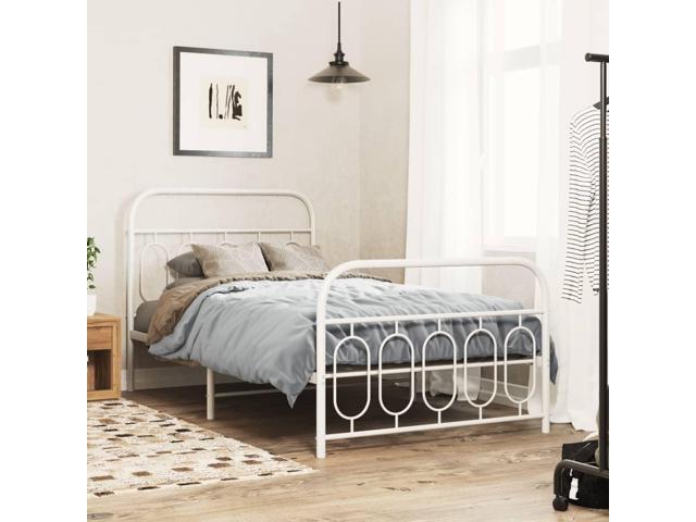 Click here for vidaXL Metal Bed Frame with Headboard and Footboar... prices