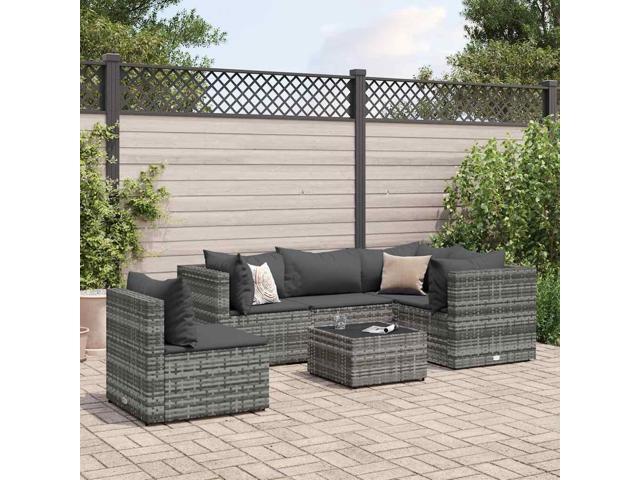 Click here for vidaXL Patio Lounge Set with Cushions Sectional So... prices