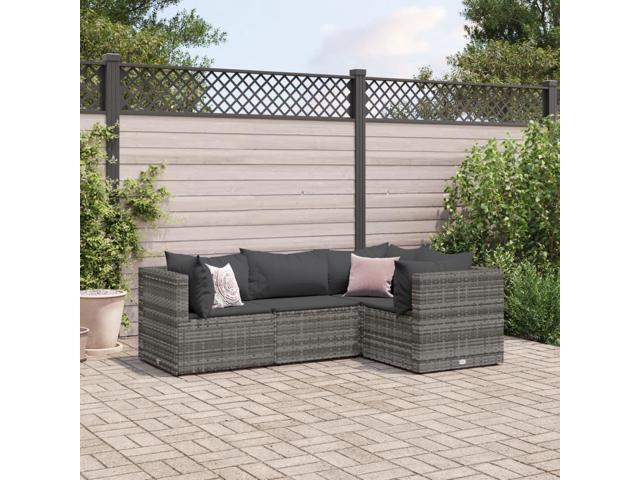 Click here for vidaXL Patio Lounge Set with Cushions Sectional So... prices