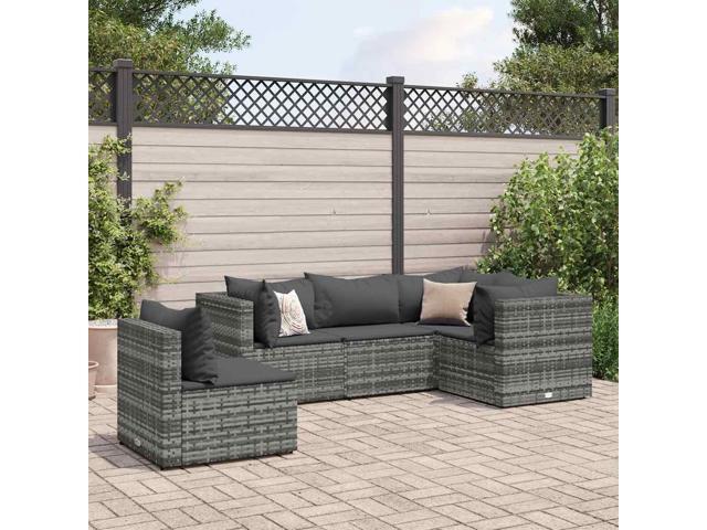 Click here for vidaXL Patio Lounge Set with Cushions Sectional So... prices