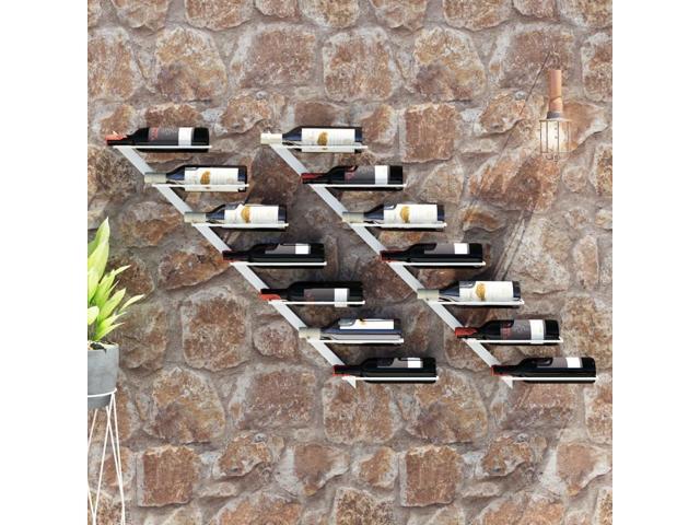 Click here for vidaXL Wall-mounted Wine Rack for 7 Bottles Wine B... prices