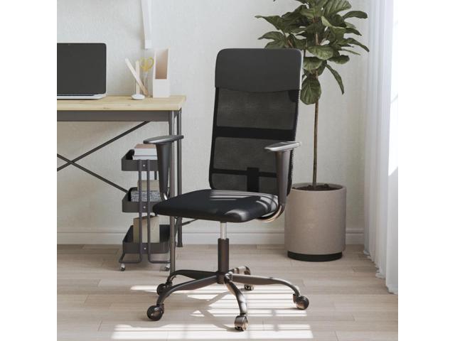 Click here for vidaXL Office Chair Height Adjustable Seat Black M... prices