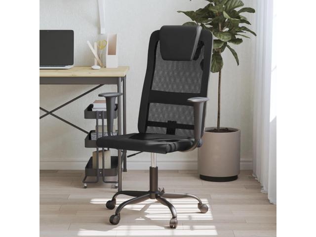 Click here for vidaXL Office Chair Height Adjustable Seat Black M... prices